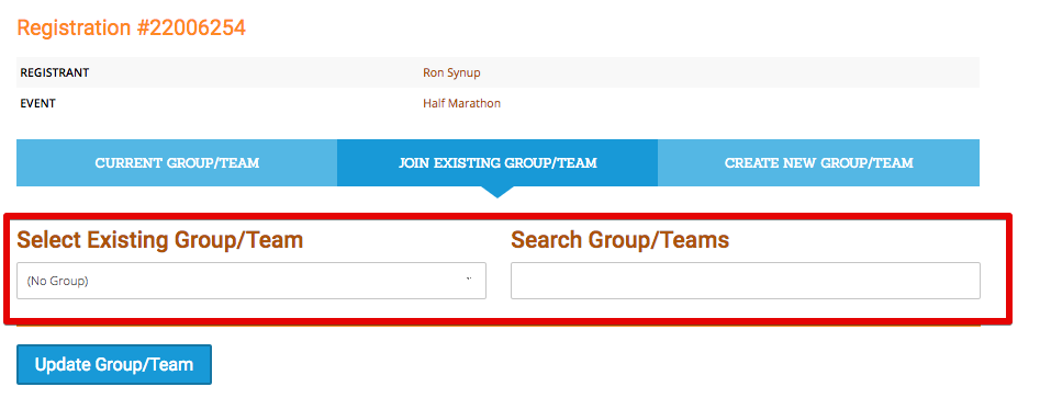Join an Existing Group