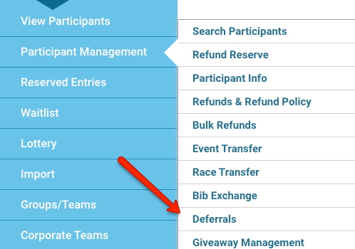 Enable Deferrals For Your Race : RunSignup Helpdesk