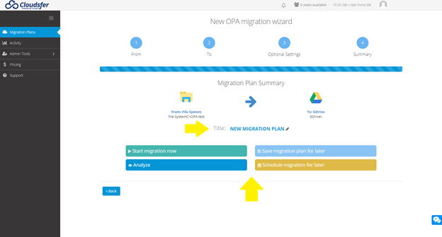 File System to Cloud Storage Migration Guide : Cloudsfer Support