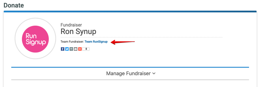 Create/Join a Fundraising Team - RunSignup