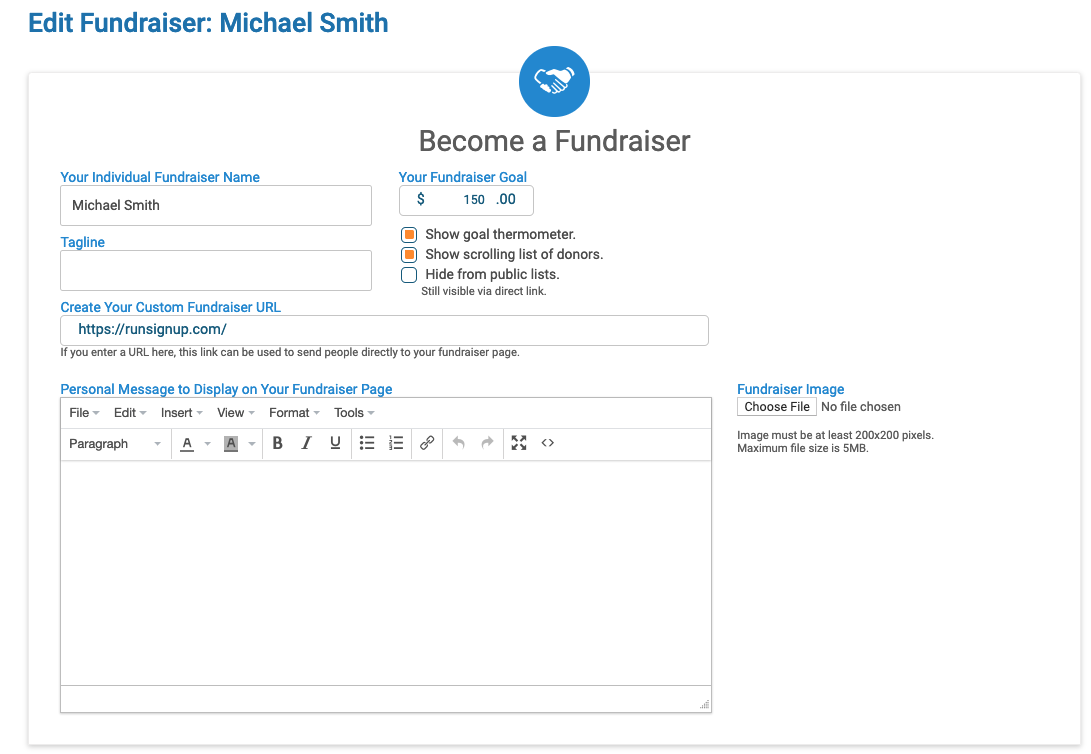 Manage Your Fundraiser : RunSignup Helpdesk
