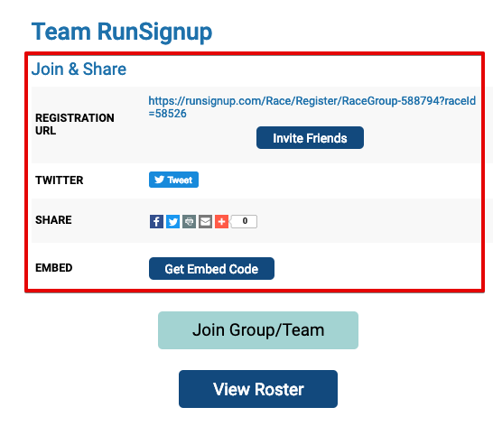 Invite Others To Join Your Group/Team - RunSignup