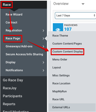 Customize Custom Content Display : RunSignup Helpdesk