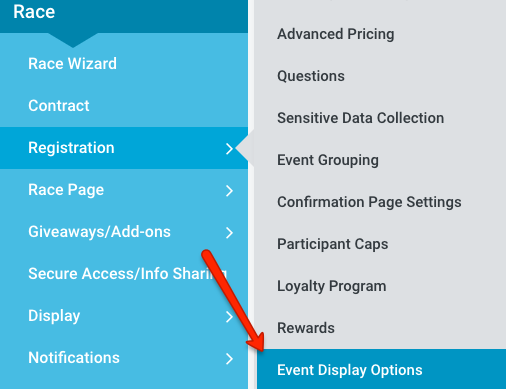 Customize Event Display Options : RunSignup Helpdesk