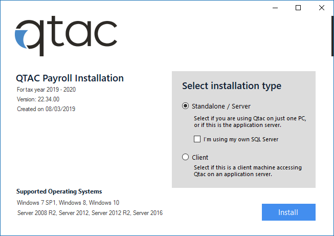 Qtac Software: Installation - Qtac Payroll : QTAC Solutions Ltd