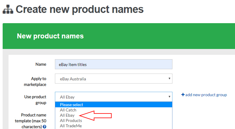 Create product names/different product titles for each marketplace ...