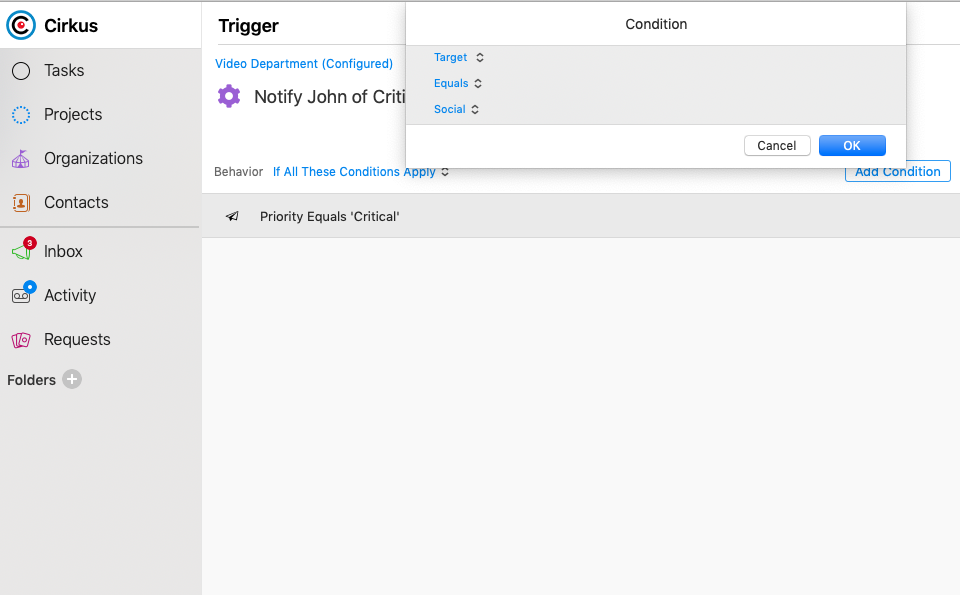 Trigger Custom Notification Emails : Cirkus Support