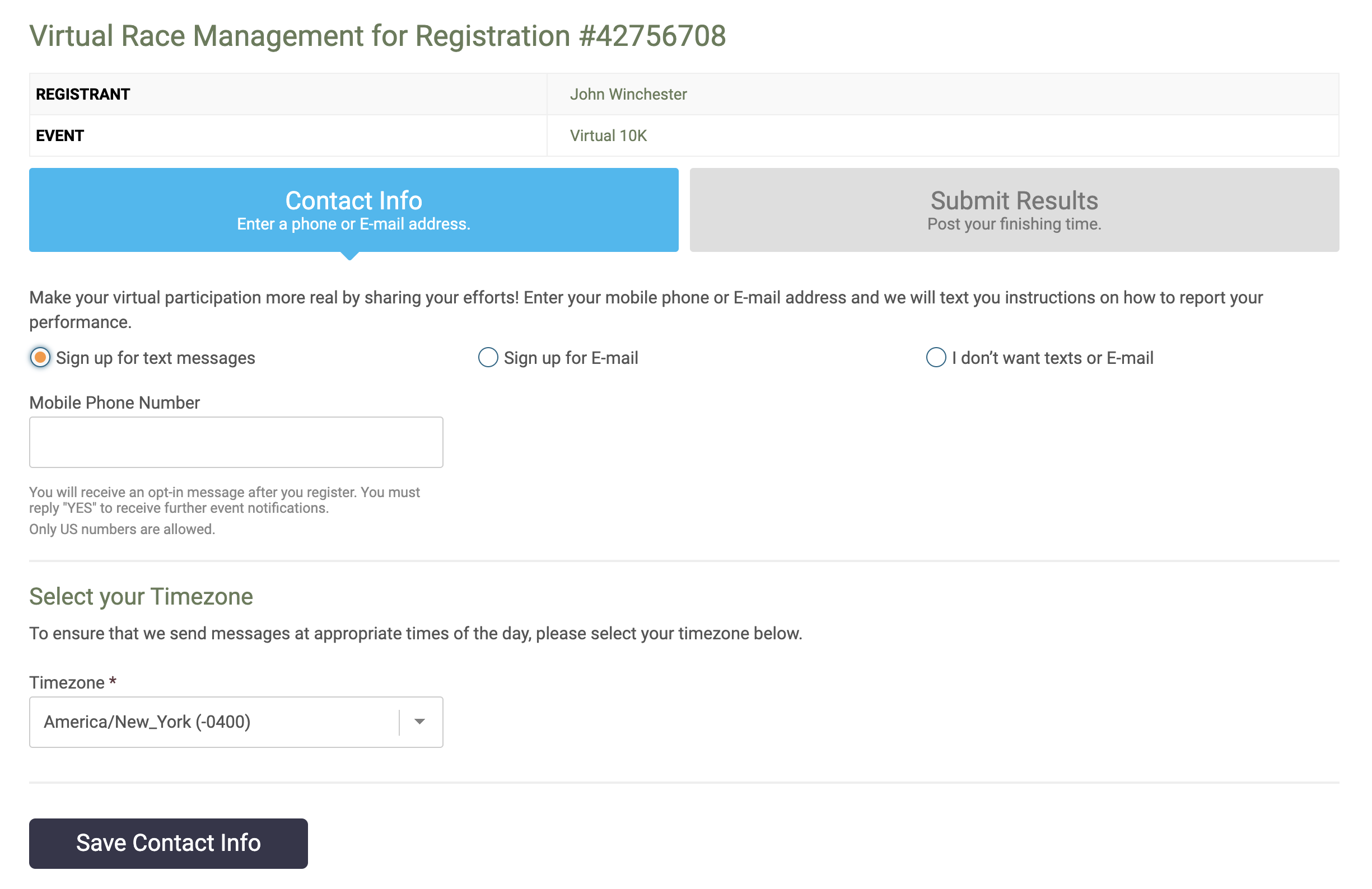 Submit and Manage Virtual Results - RunSignup