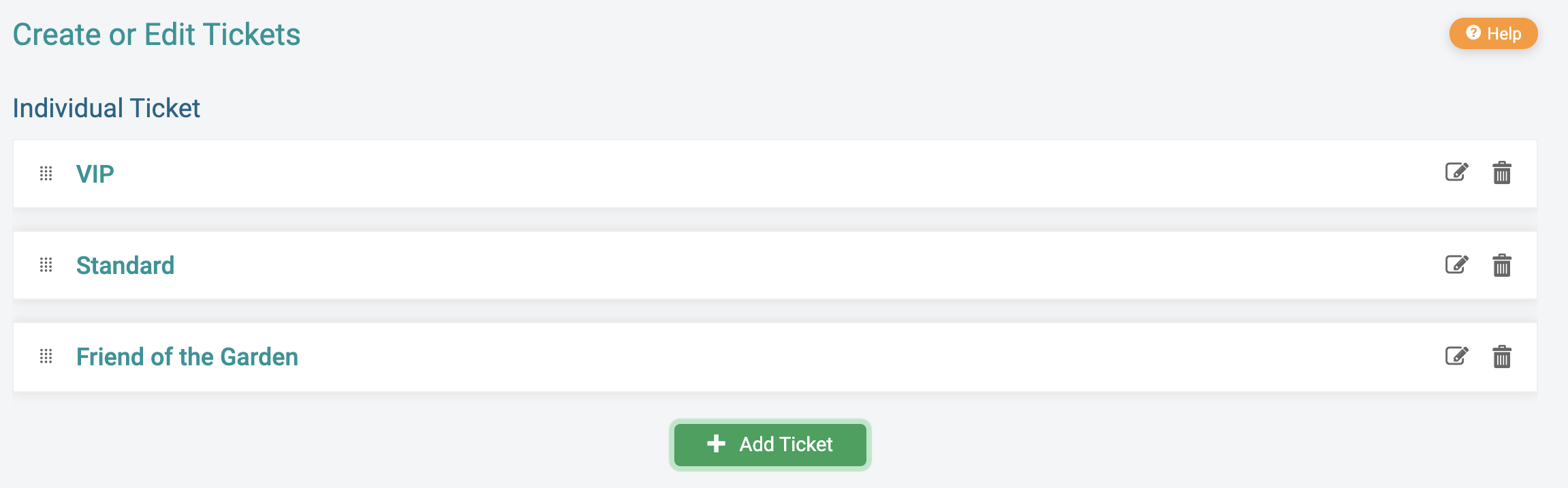 Create or Edit Tickets and Ticket Groups - TicketSignup