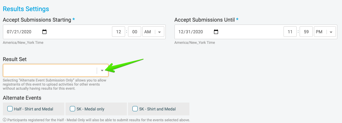 RunSignup Virtual Results Setup : RunSignup Helpdesk
