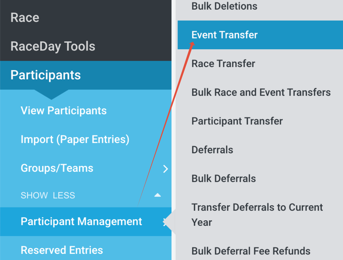 Allow Participants to Change Their Event Selection - RunSignup