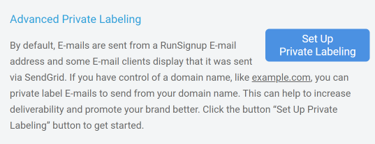 Manage Email Settings - RunSignup