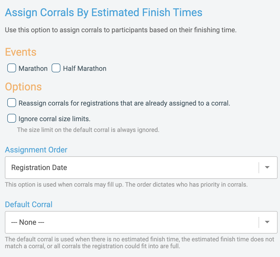 Enable Corrals