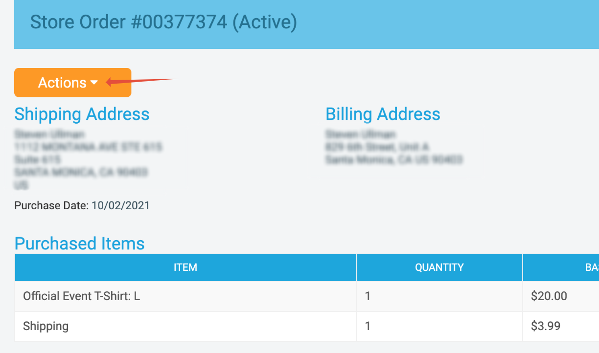 View & Manage Store Orders - RunSignup