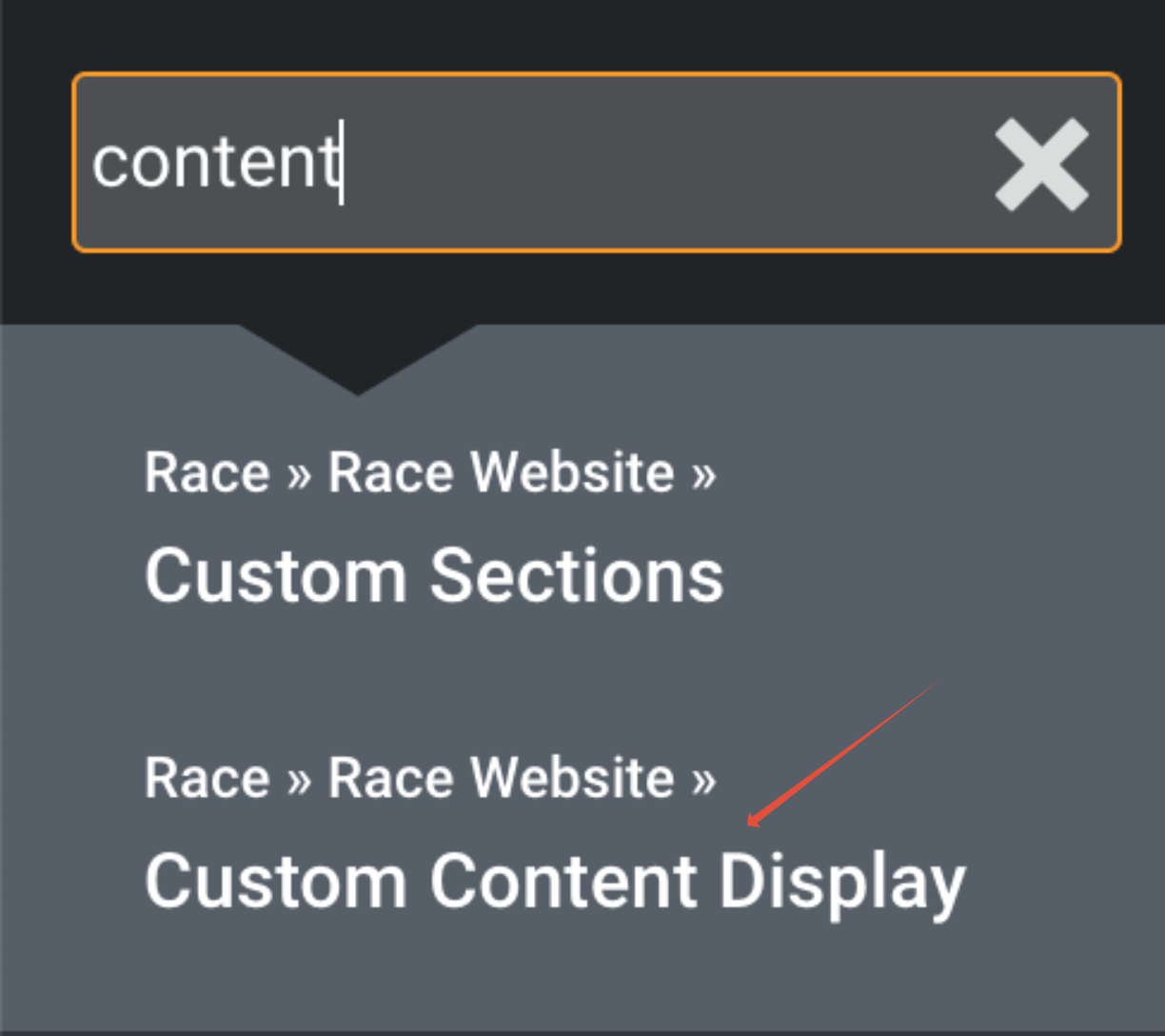 Customize Custom Content Display - RunSignup