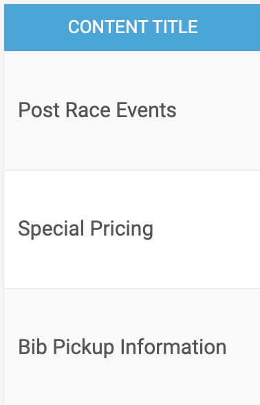 Customize Custom Content Display - RunSignup