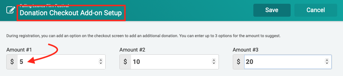 Donation Checkout Add-On - TicketSignup