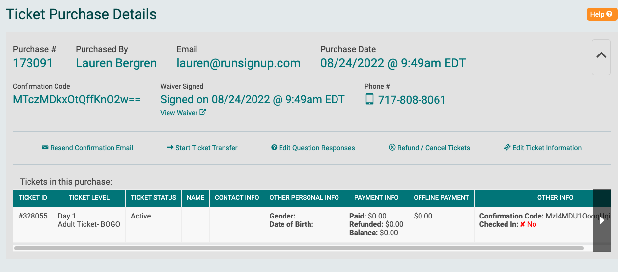 View Ticket Waiver : GiveSignup - TicketSignup