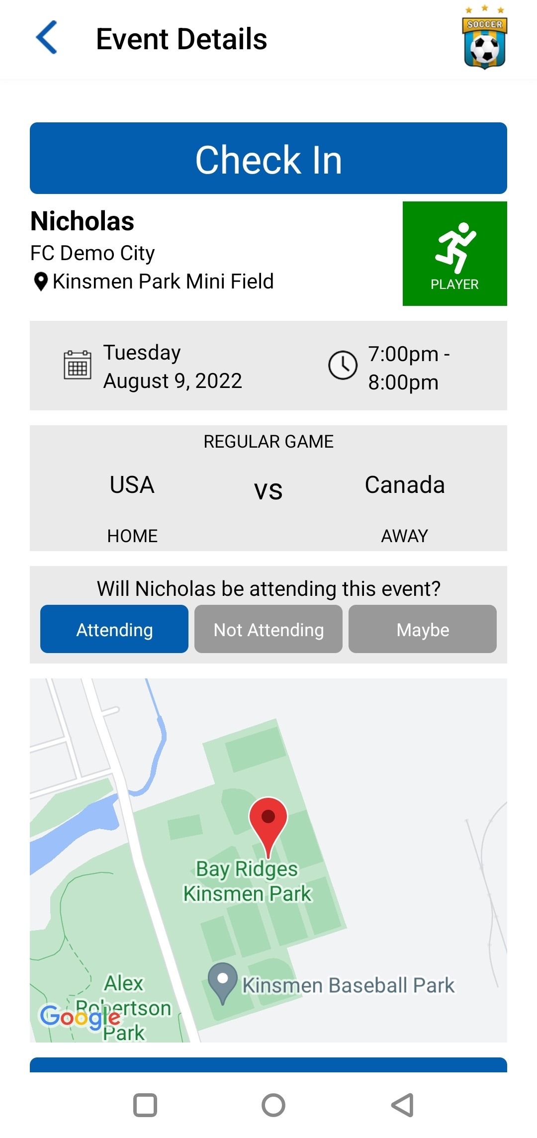 Check In : PowerUp Sports