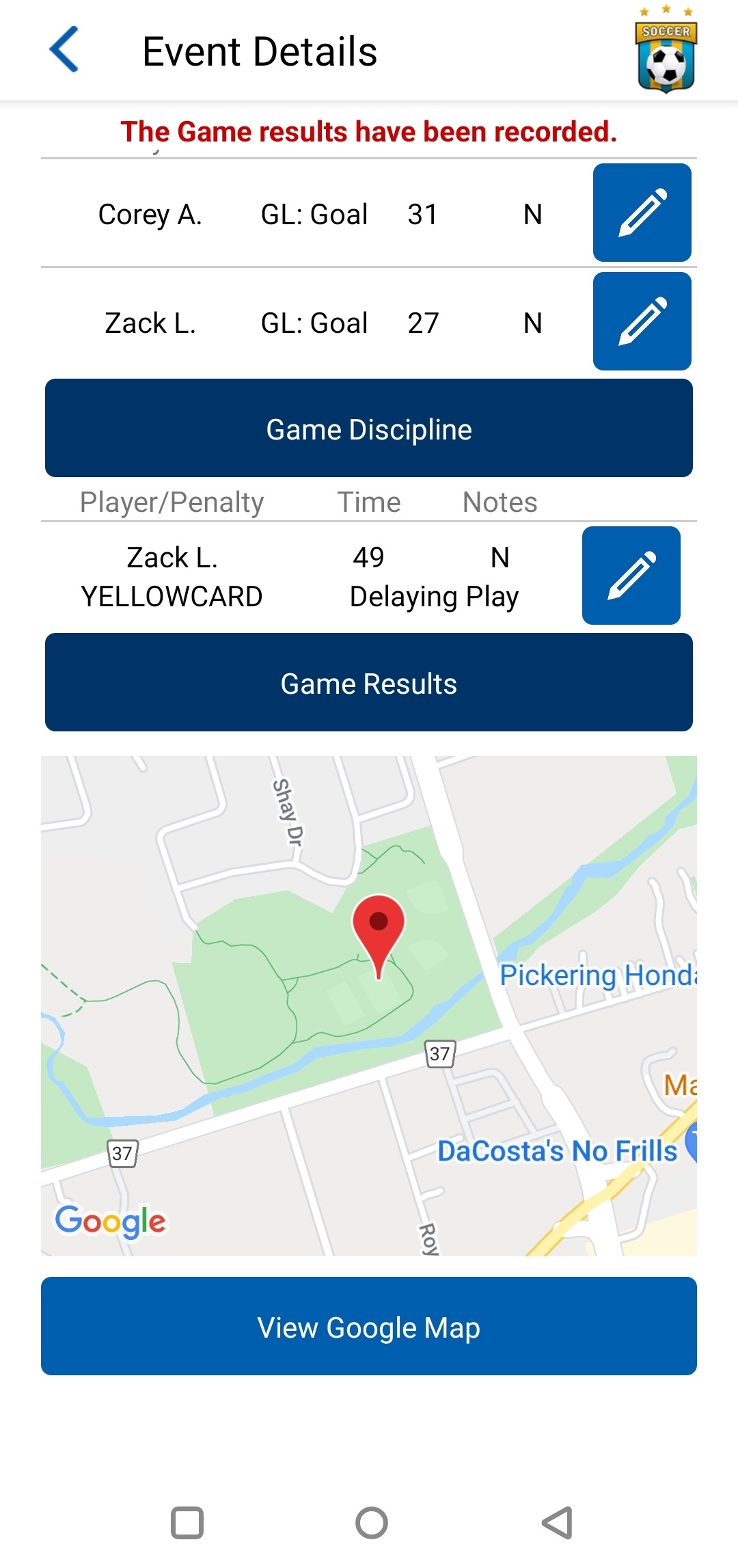 Entering Game Results, Statistics, & Discipline : PowerUp Sports