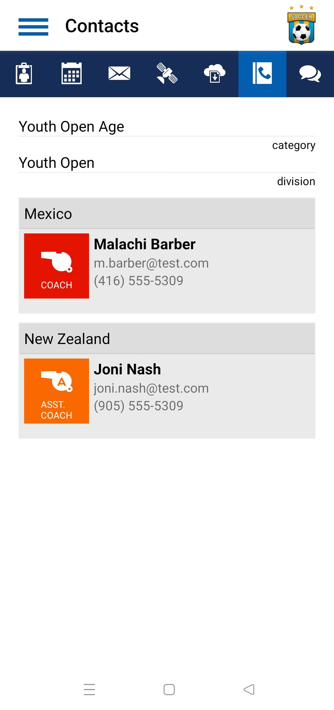 Club Contacts : PowerUp Sports