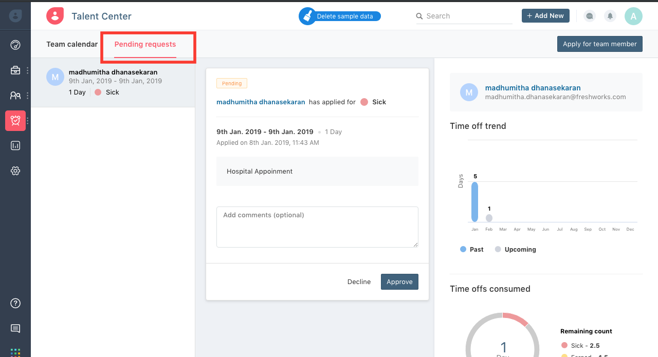 Understanding Time Off Approval Workflow : Freshteam support