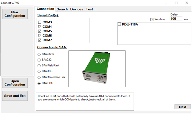 Connecting to a PC Using the Portable Diagnostic Unit : Measurand Support