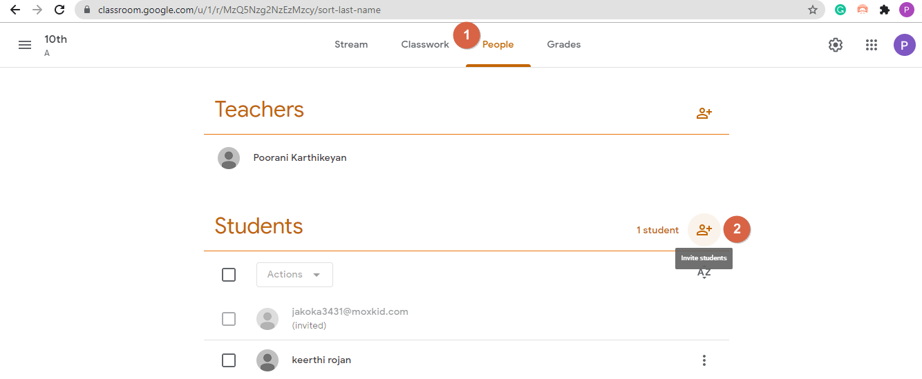 How do teachers invite students to join a class from Google Classroom ...