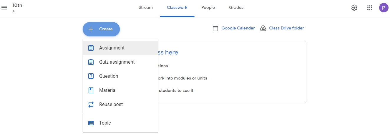 How do teachers send assignments from Google Classroom? : Customer Support