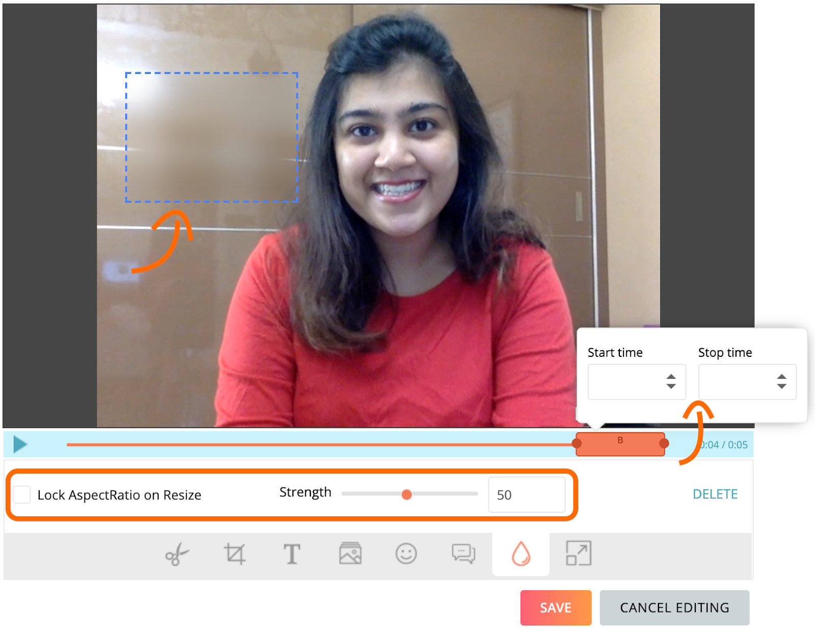 How to blur sensitive information in your video? : Customer Support