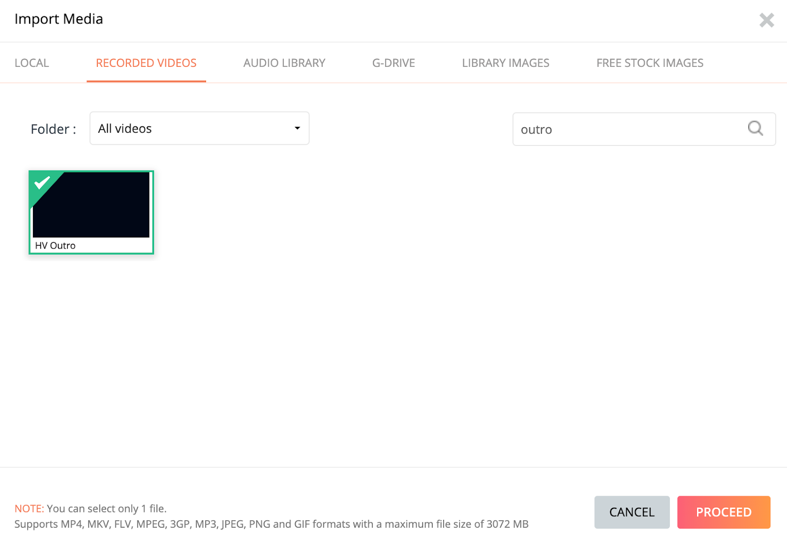 Edit a video using pro edit : Customer Support