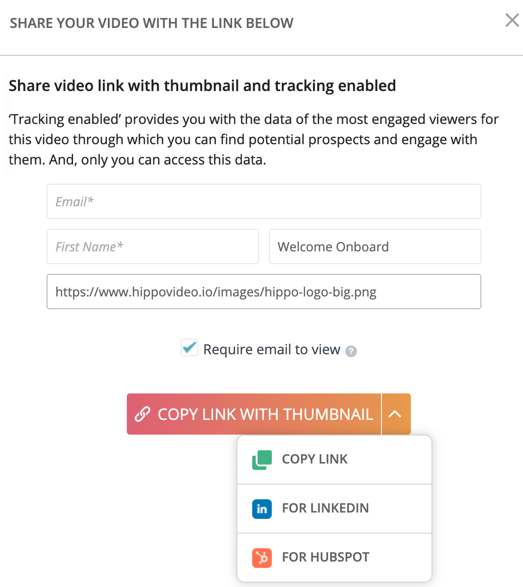 Personalize video thumbnail : Customer Support