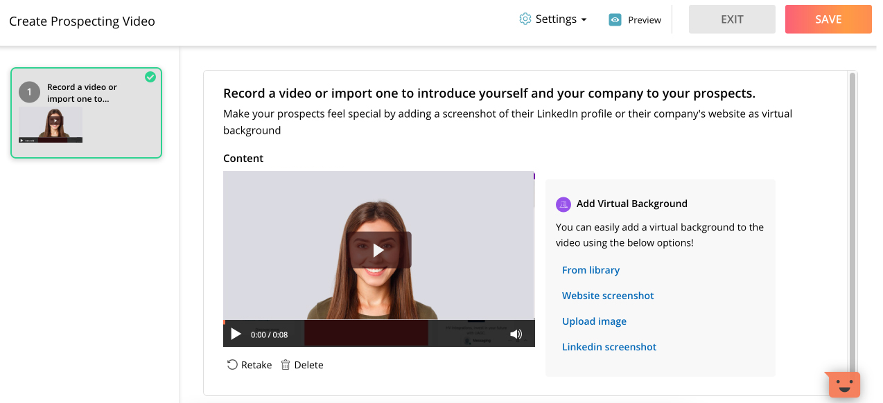 Add LinkedIn screenshots as a virtual background for your videos ...