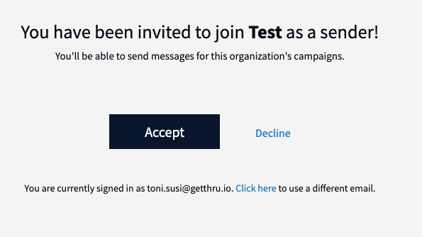 Accepting your invitation: EXISTING USERS : Help Center