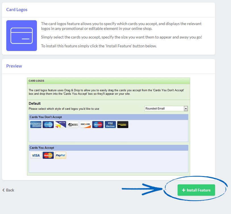 Features - Card Logos : EKM