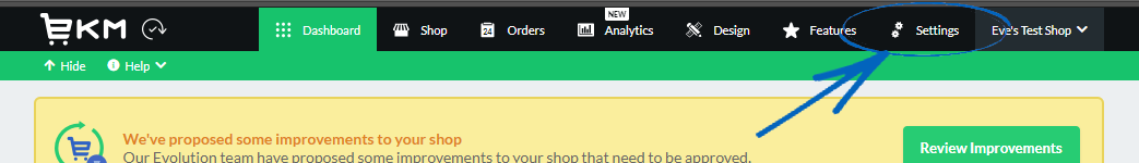 Order Statuses : EKM