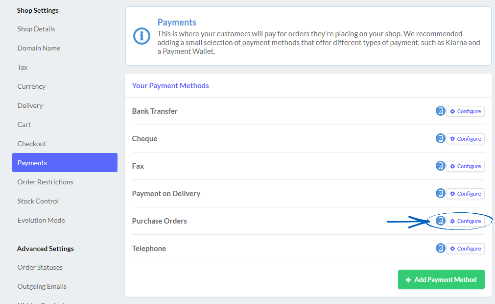 Offline Payment Gateways - Bank Transfer : EKM