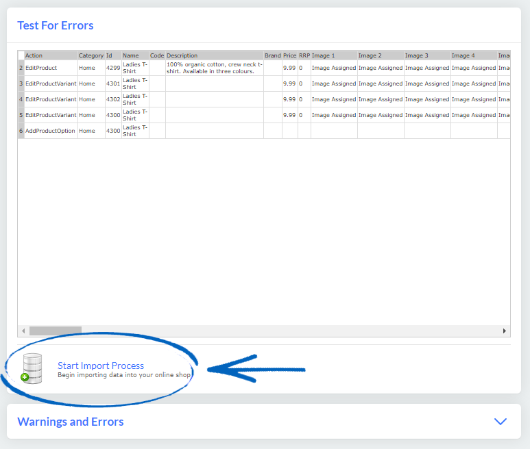 How to Add Product Options using a spreadsheet -Text Box : EKM