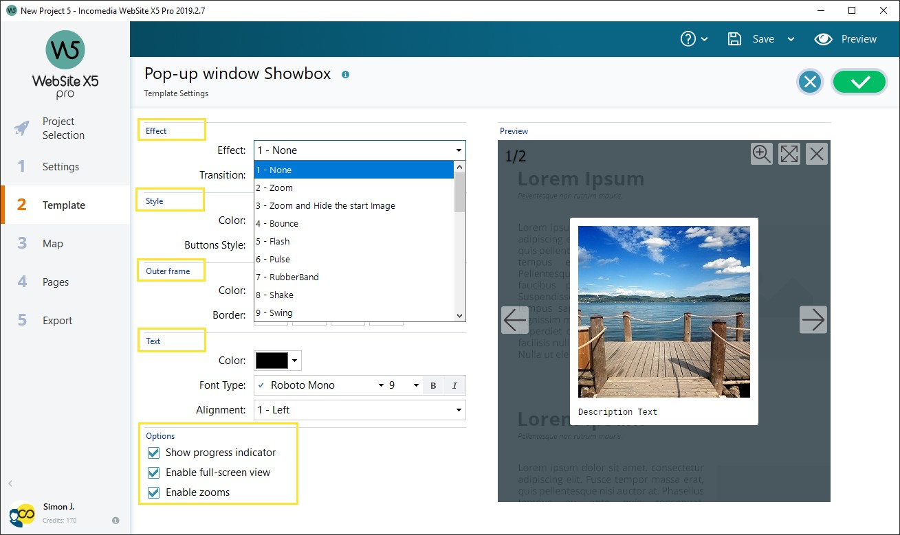 So stellen Sie den Stil für Ihre Pop-up-Fenster Showbox ein : WebSite ...