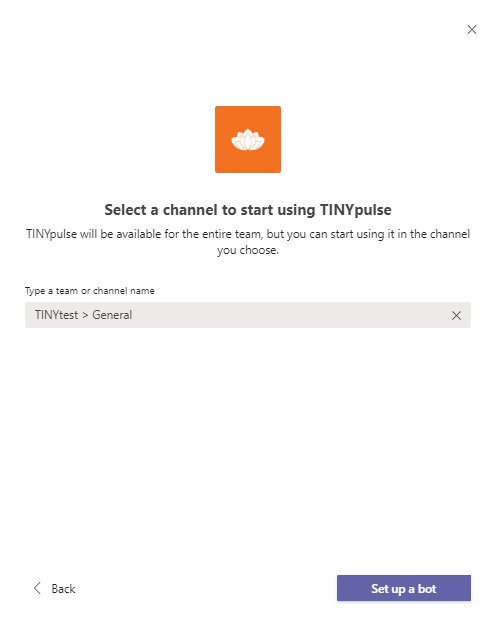 Configure Microsoft Teams for TINYpulse : TINYpulse