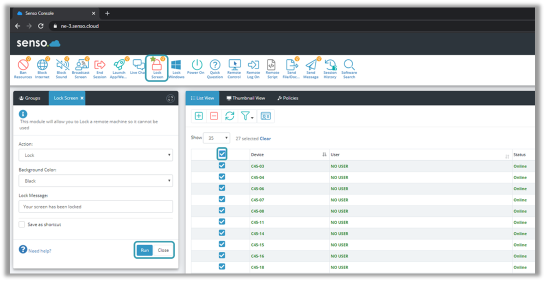 Senso - Lock Screen : MITRE IT Services Portal