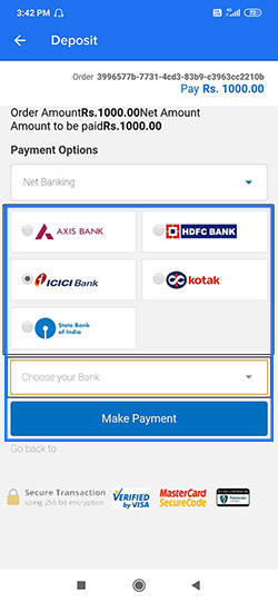 How to deposit fiat currency (India) : ZebPay