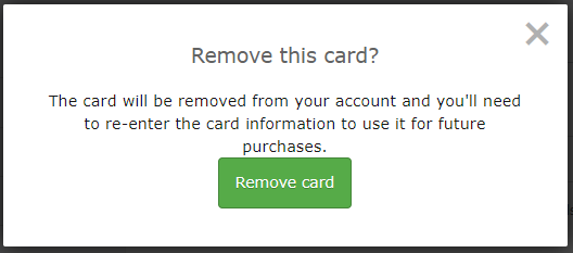 How to delete your saved card details : Help attendee