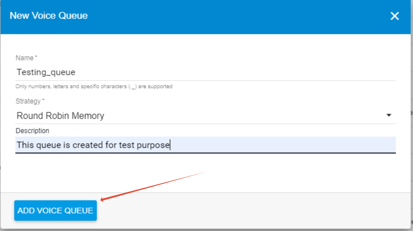 Create Voice Queues : Connectel
