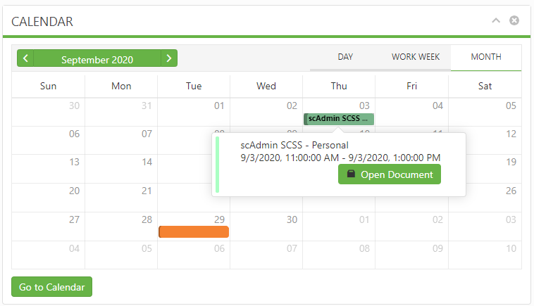 What is the Calendar module? : SC Strategic Solutions
