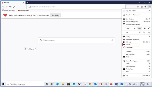 Clearing Cache in Firefox browser : Bytecurve