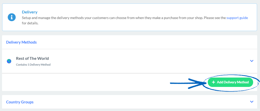 Printify - Setting up your Delivery Methods : EKM