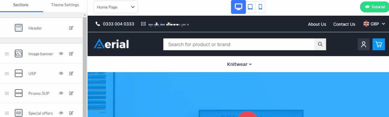 How to edit your EKM online shop Homepage : EKM