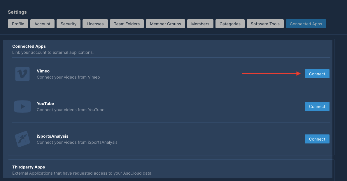 Connecting other applications to your ASC Cloud account : ASC Cloud ...