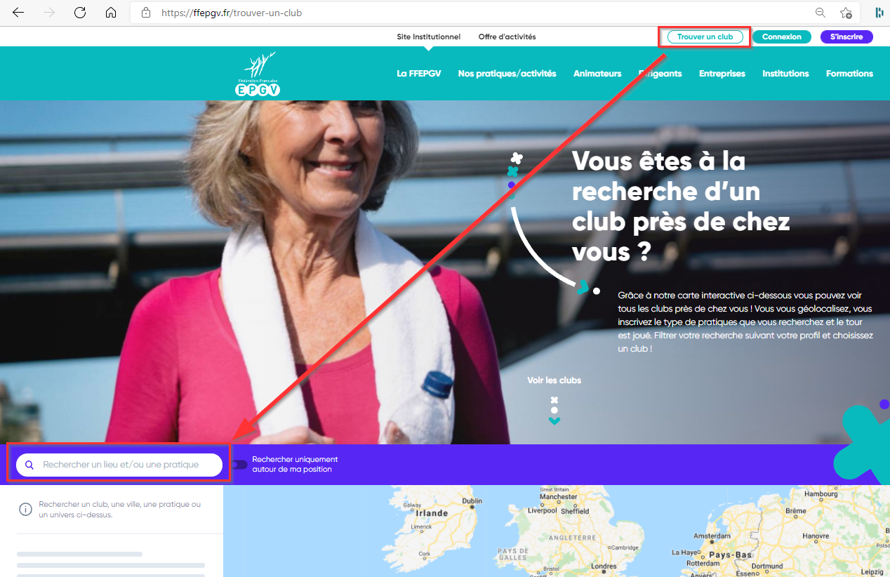 Trouver un club : FFEPGV